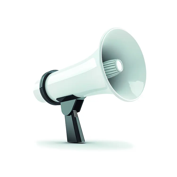 White Megaphone
