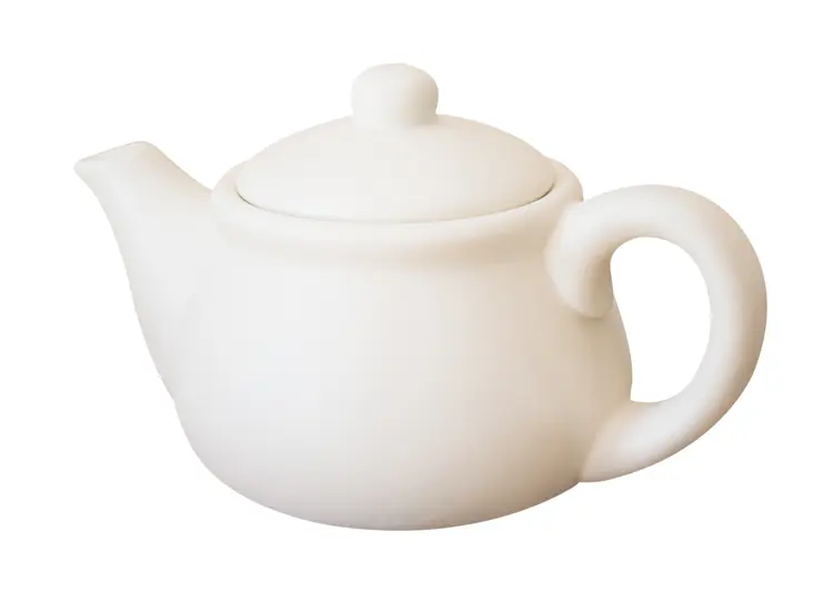 White teapot