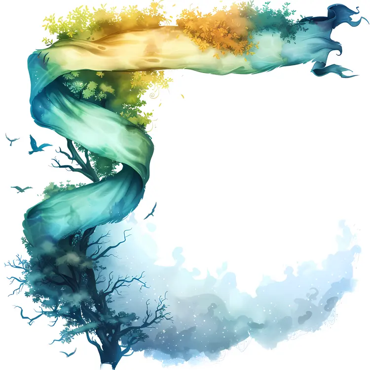 Nature Ribbon Banner