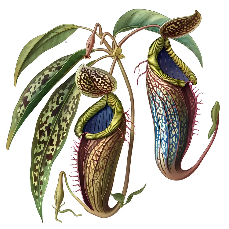 Colorful Twin Pitcher Plants