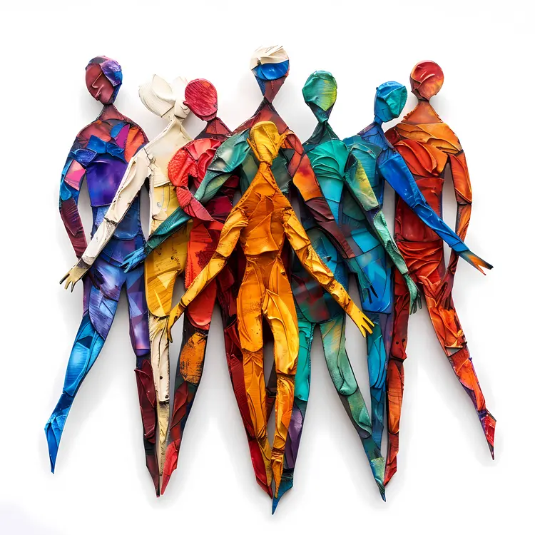 Abstract Colorful Figures in Unity