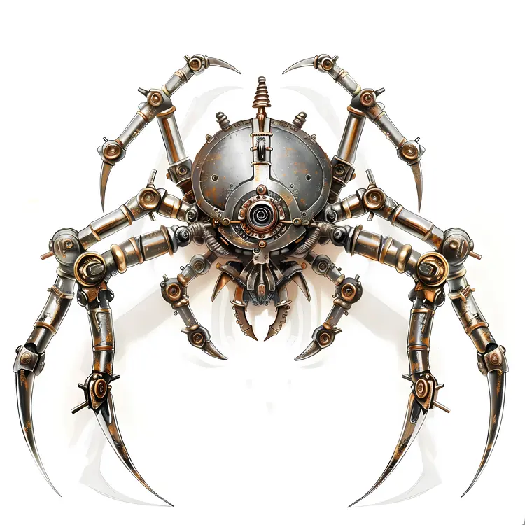 Steampunk Mechanical Spider