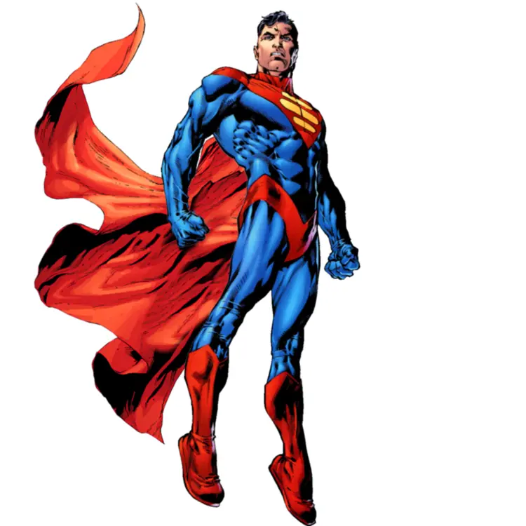 Superman Standing Heroically