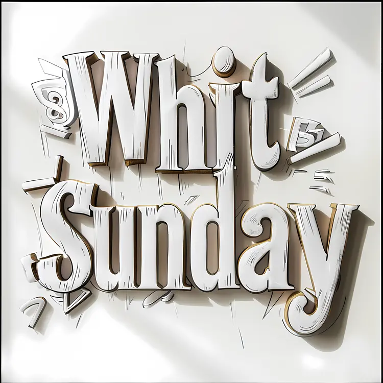 Wooden Decorative Whit Sunday