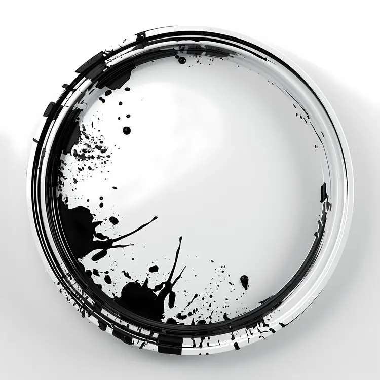 Monochrome Ink Circle