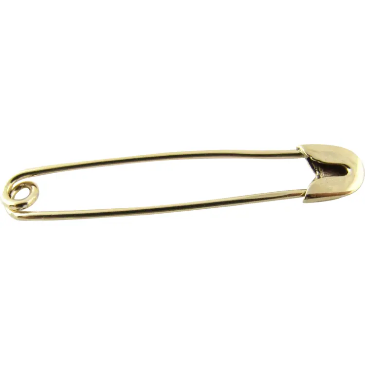 Gold Safety Pin for Clothing