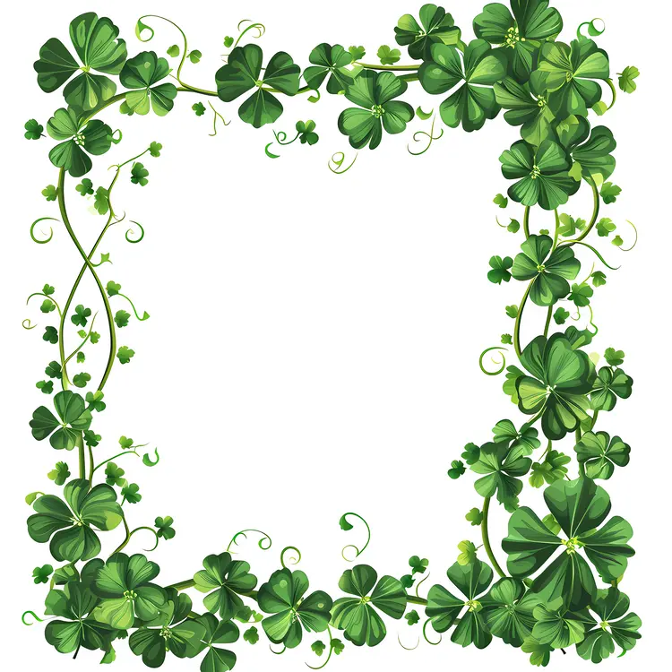 Decorative Shamrock Frame