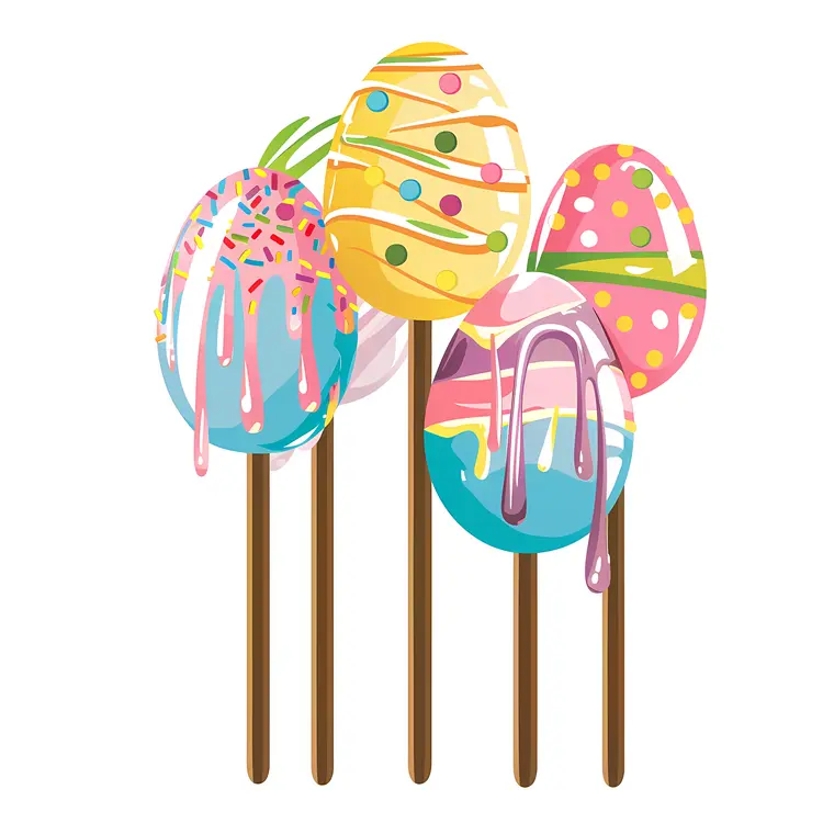 Decorated Easter Egg Pops