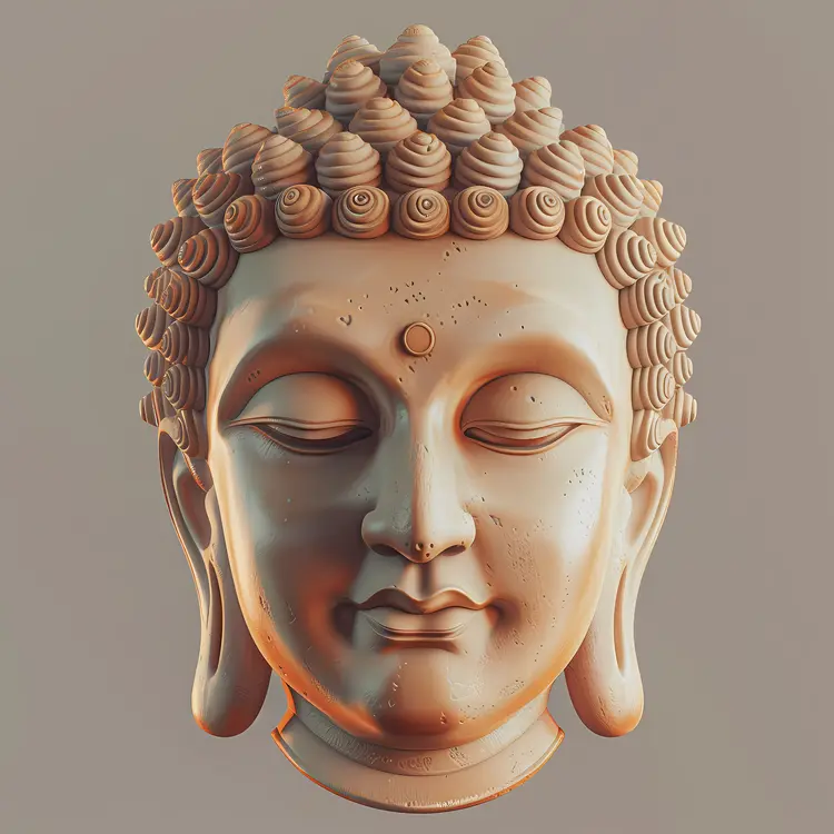 Buddha Head Sculpture