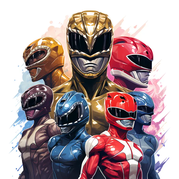 Power Rangers Team in Action