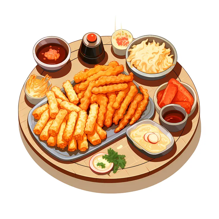 Crispy Fried Chicken with Assorted Sides