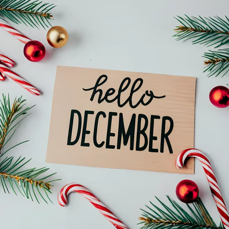 Hello December with Candy Canes