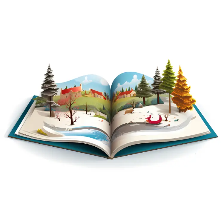 3D Pop-up Winter Storybook