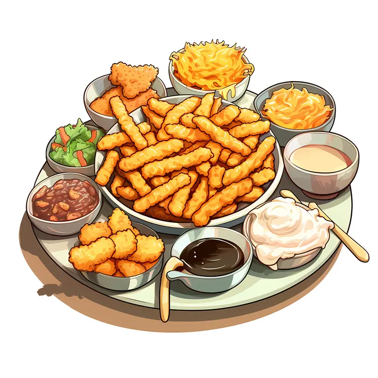 Crispy Fried Chicken with Assorted Sides