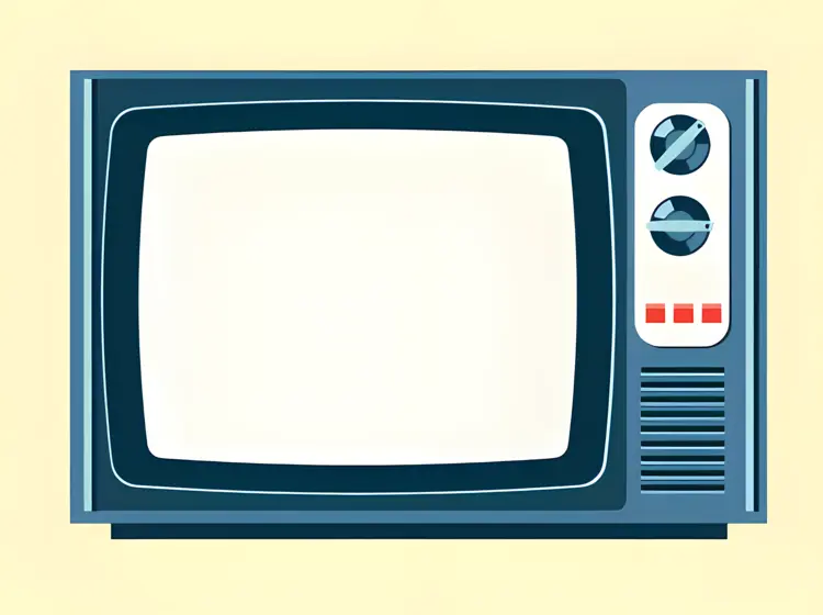 Vintage TV with Knobs