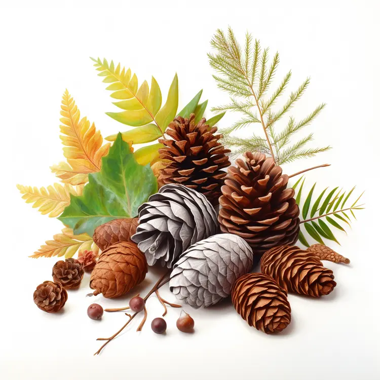 Beautiful Pine Cones and Leaves Arrangement for Autumn Decor