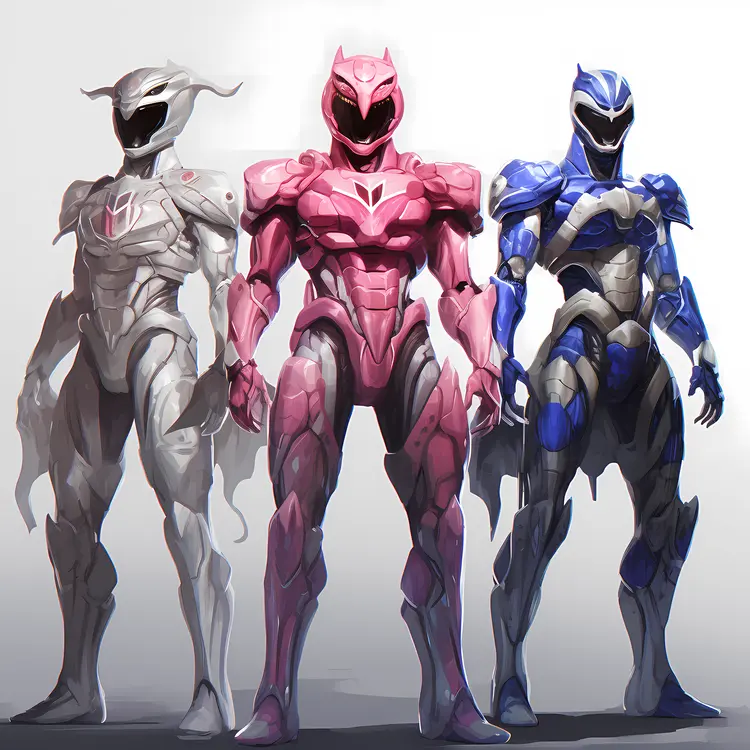Colorful Power Rangers Costumes for Halloween