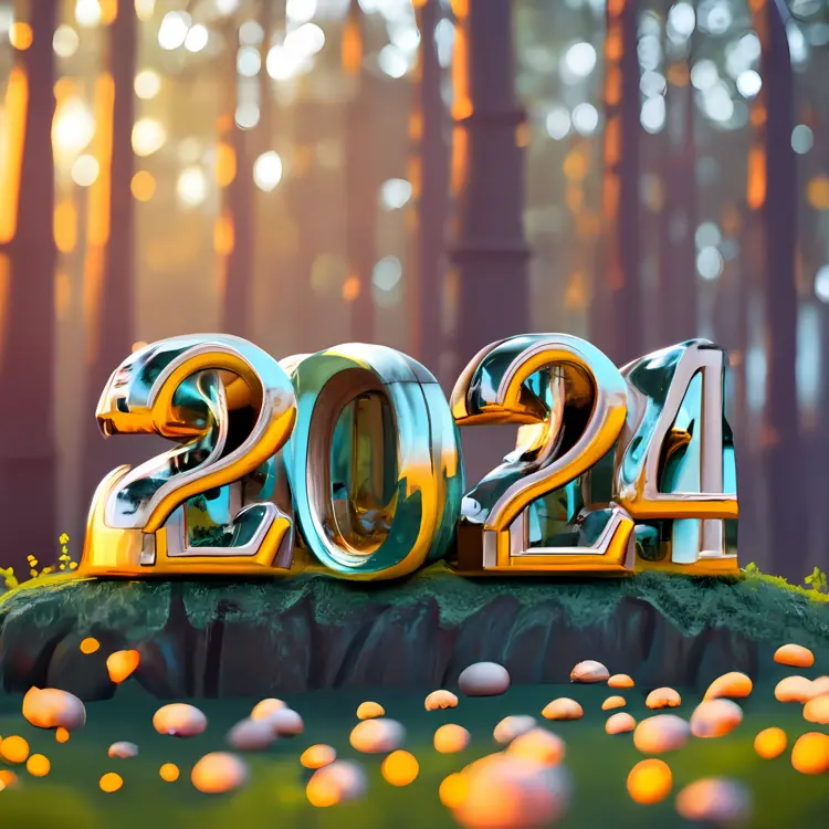 2024 in Forest with Mushrooms