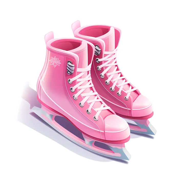Pink Ice Skates for Winter Sports