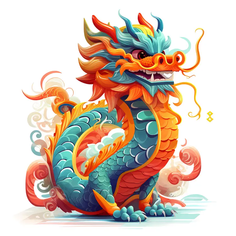 Colorful Dragon Illustration