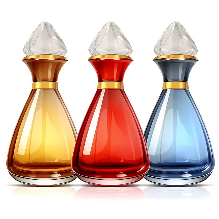 Elegant Colorful Perfume Bottles