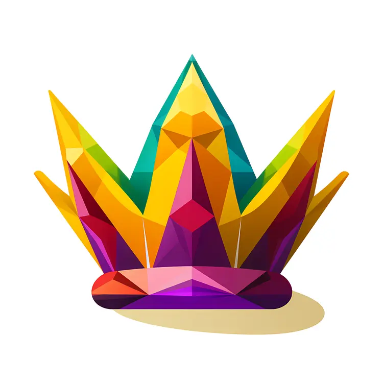 Geometric Colorful Crown