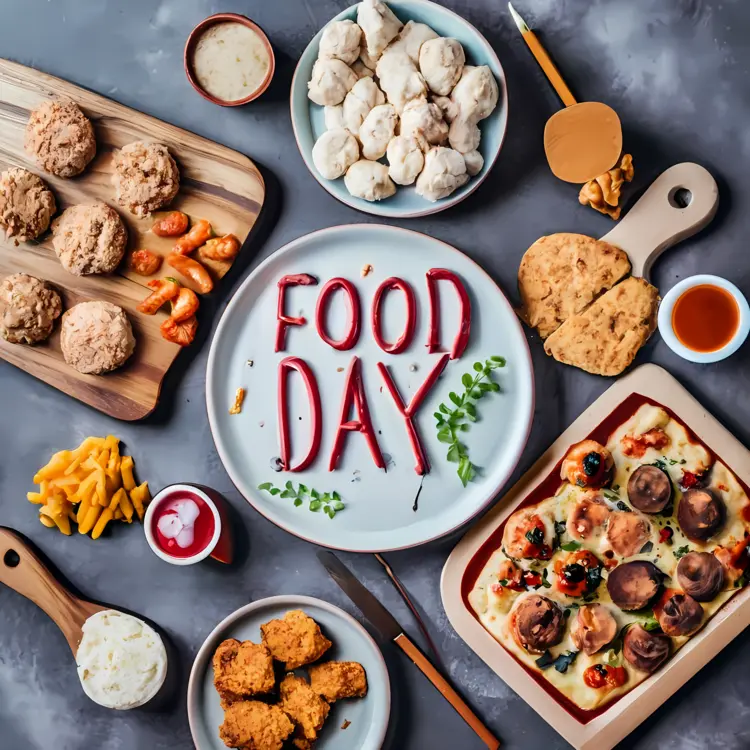 Food Day with Various Dishes