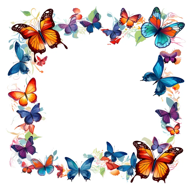 Butterfly Frame Butterfly Frame Butterflies Frame Frame illustration
