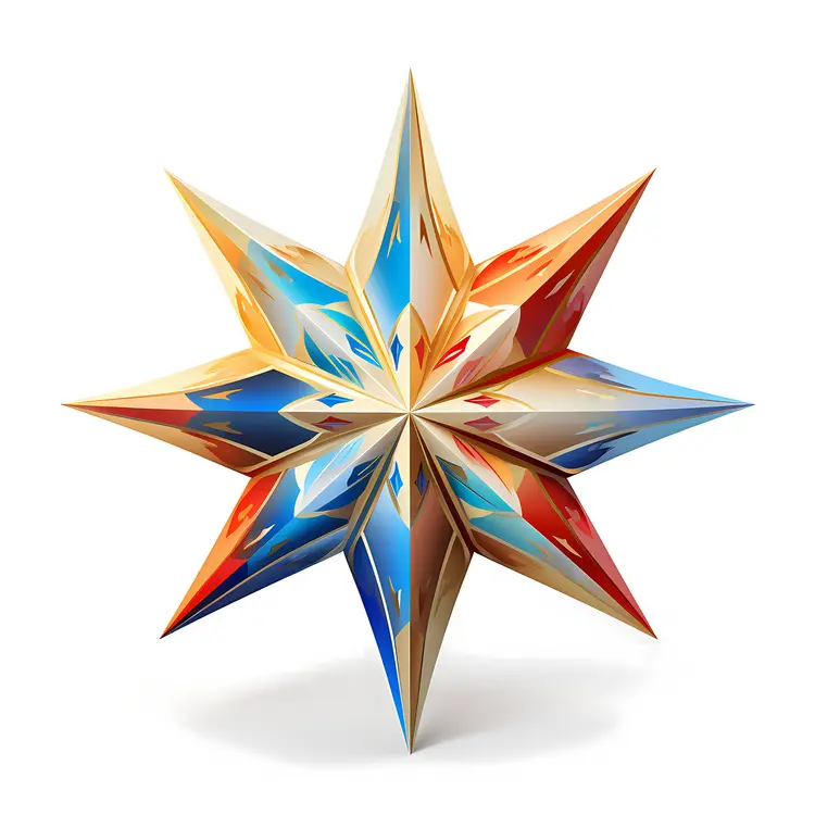 Colorful Christmas Star