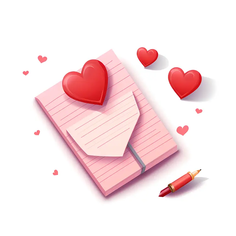 Heart Letter with Pen