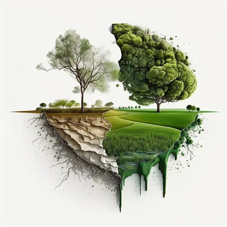 Artistic Representation of Trees and Nature