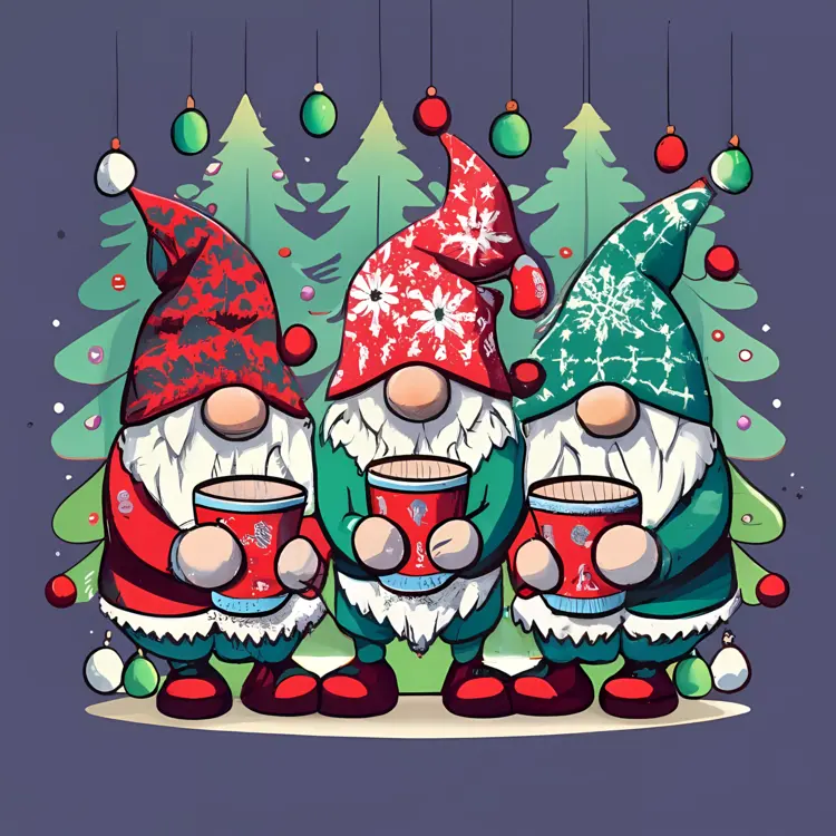 Christmas Gnomes with Hot Chocolate