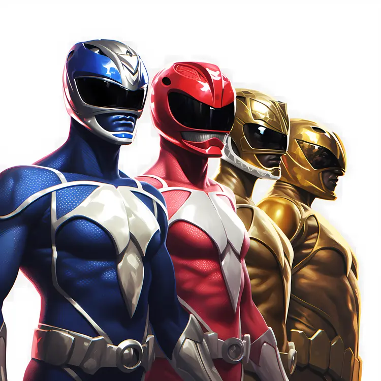 Power Rangers Team in Action