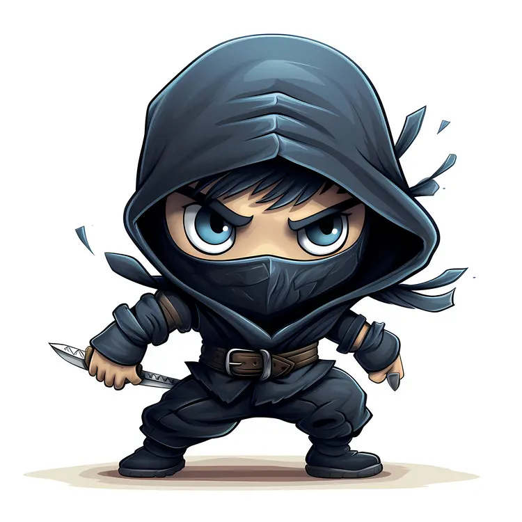 Chibi Ninja with Knife