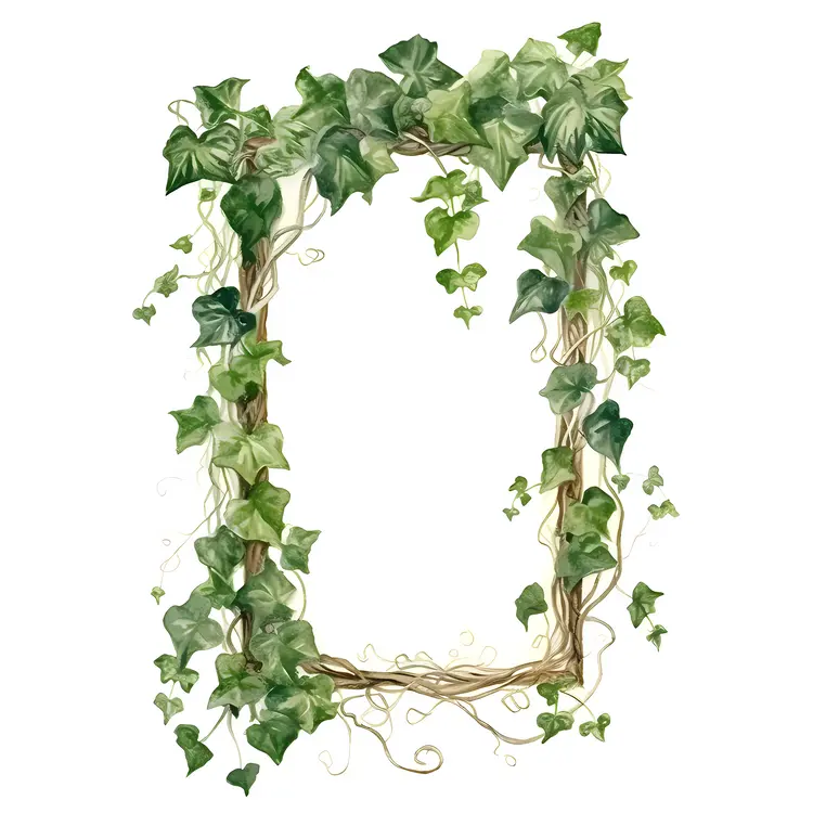 Beautiful Ivy Frame for Nature-Themed Designs