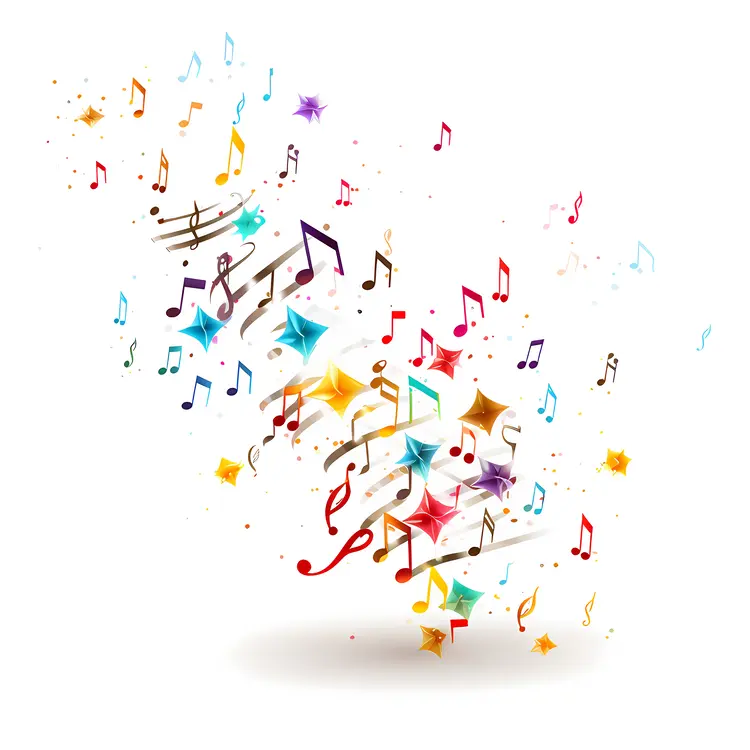 Colorful Musical Notes