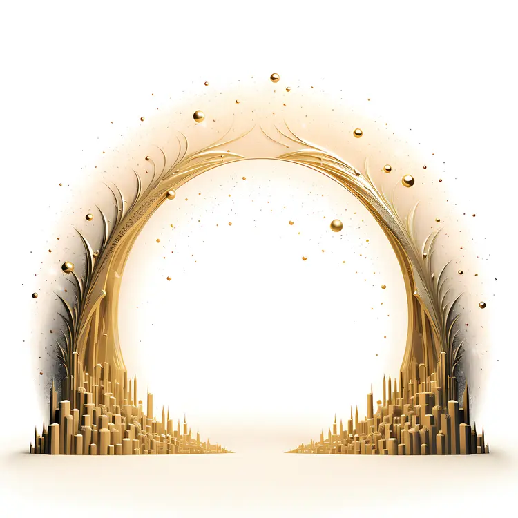 Golden Decorative Arch