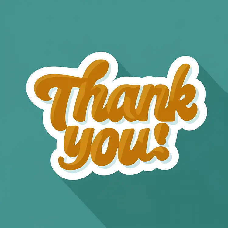 Thank You Sticker