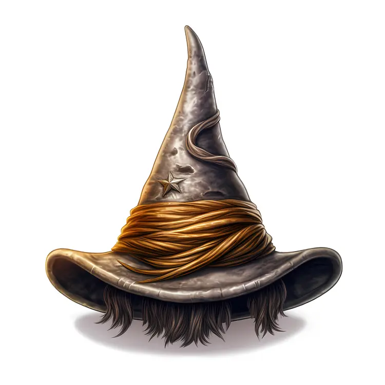 Old Wizard Hat with Stars