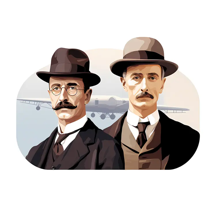 Two Men in Hats and Formal Attire