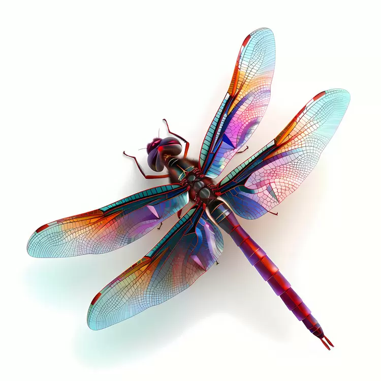 Artistic representation Dragonfly Mythical creature Metallic insect ...