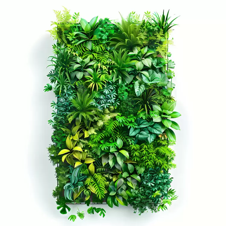 Indoor garden Planted wall Green wall Biodiverse ecosystem Interior ...