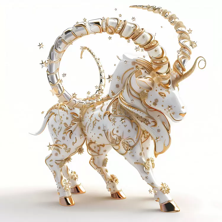 Statue Zodiac Capricornus Ram Mythical