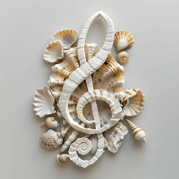 Ocean decor Shells Sea creatures music note Fret