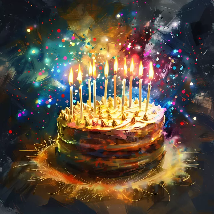 Sweet Birthday Cake Festive Luscious Moist