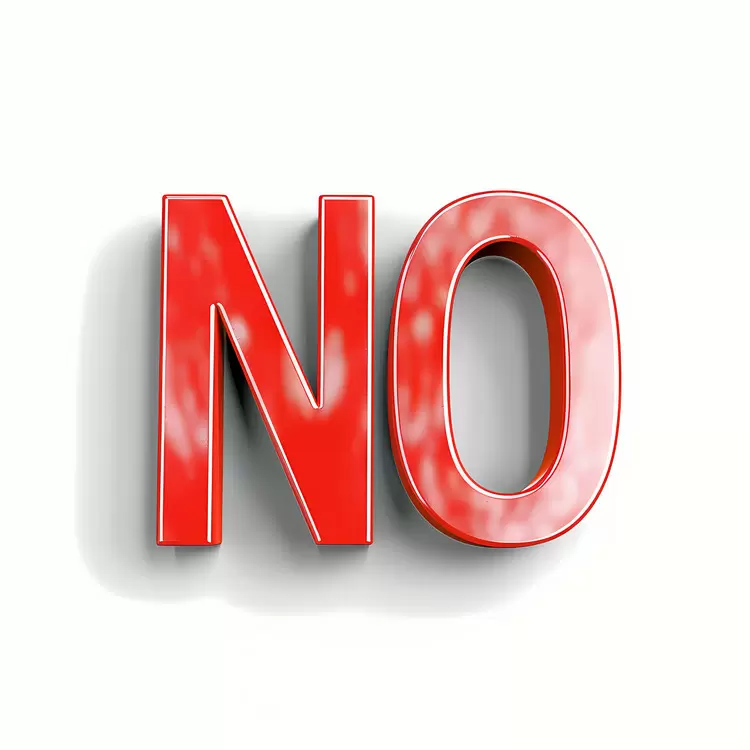 Sign Painted No Word