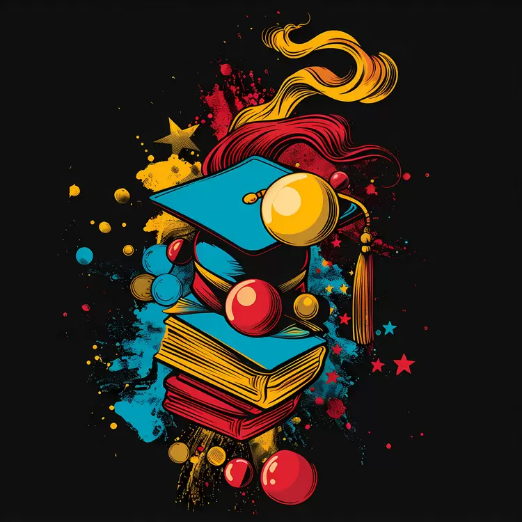 Glossy Dramatic Layered Colors Graduation