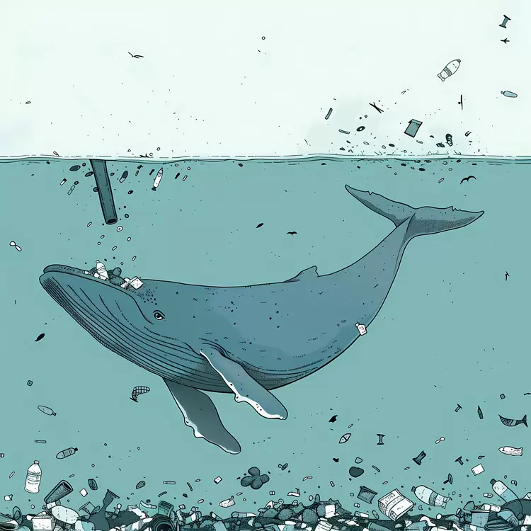 plastic debris marine animals Ocean pollution environmental damage seawater