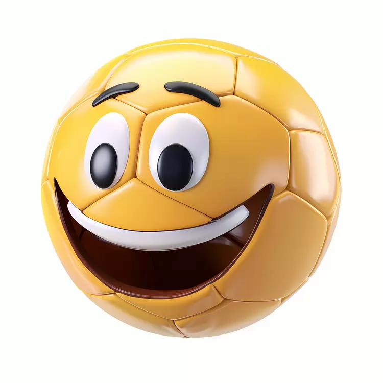 cartoon ball face