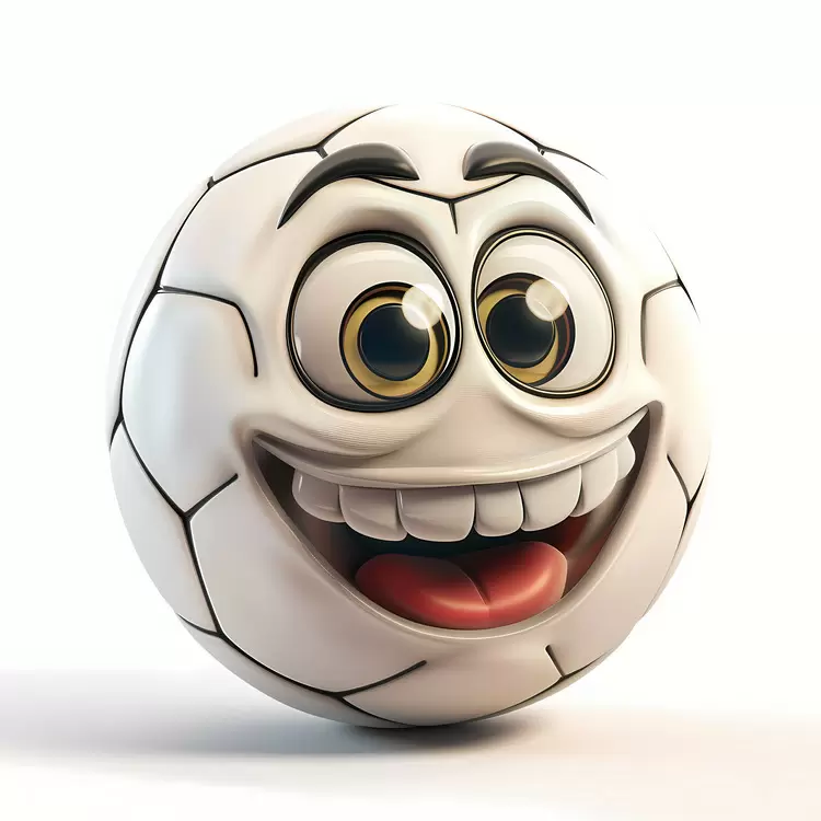 cartoon ball face
